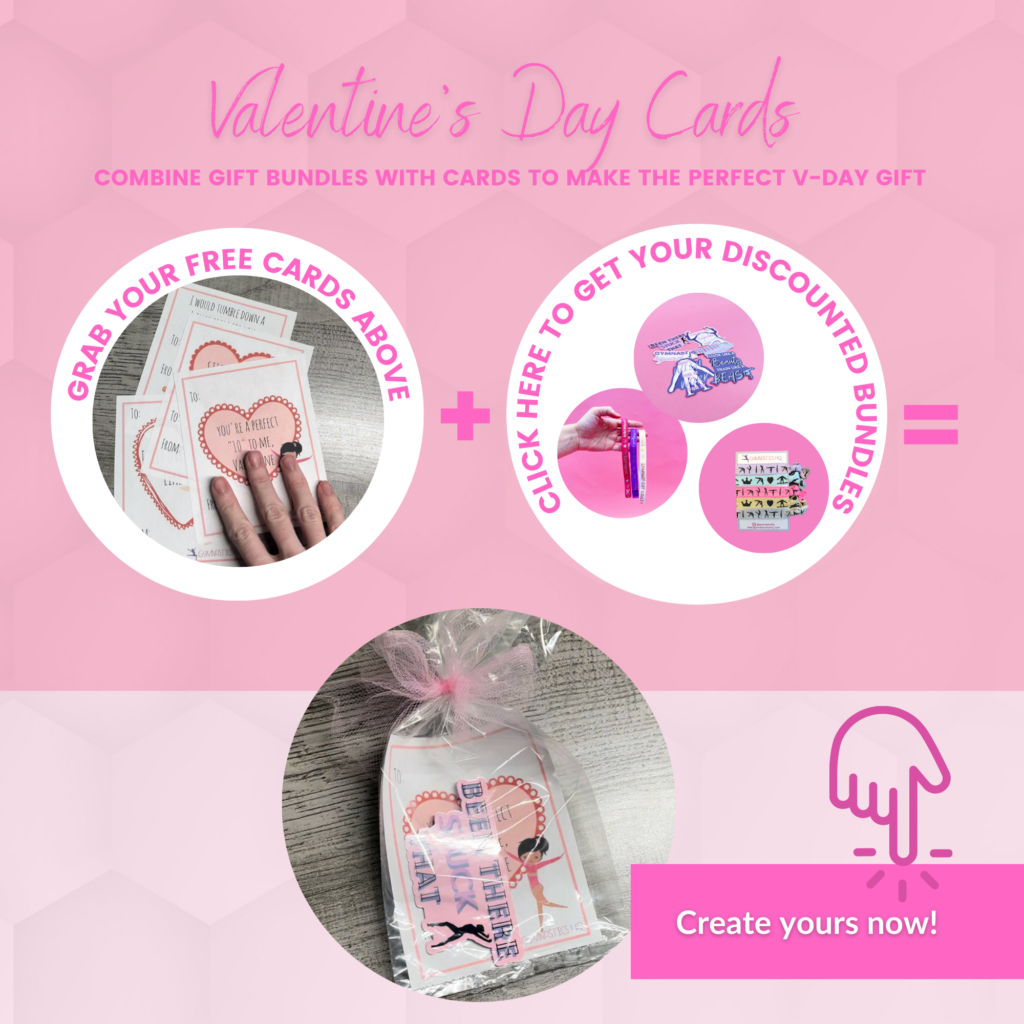Valentine's Day Cards for Gymnasts - Free Printables